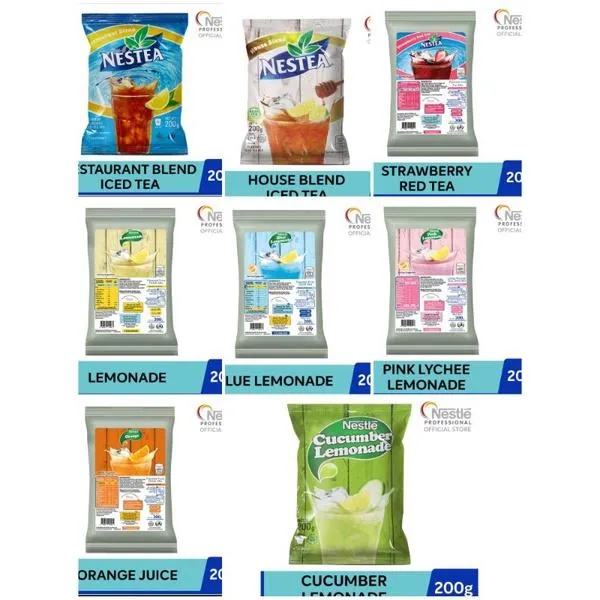 Nestle juice powder drinks cucumber house blend restaurant blend blue ...