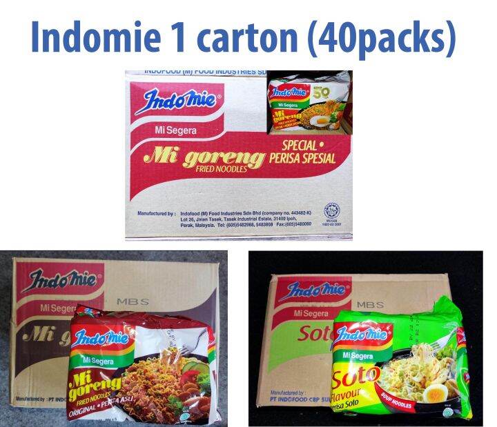 Indomie Mi Goreng Perisa Asli/ Special / Soto 1 carton (40packs) | Lazada