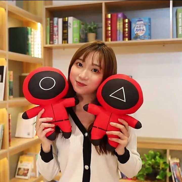 Boneka squid game viral terbaru ukuran 30cm lucu dan murah | Lazada ...