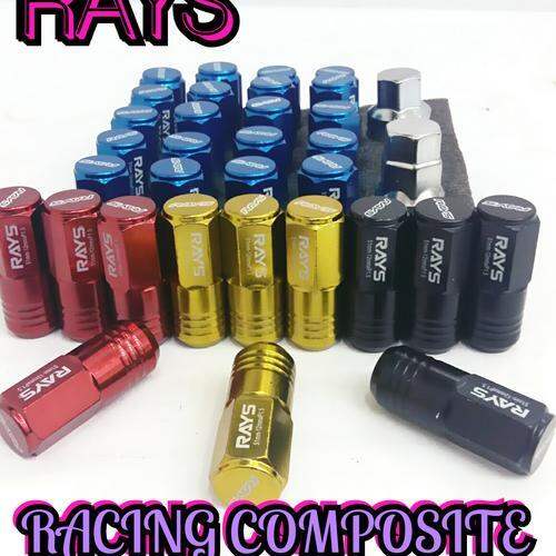 Rays Racing Wheel Nut LONG Steel Heavy Duty Tyre Nut M12xP1.5 20pcs ...