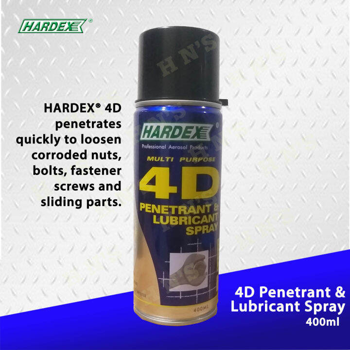 Hardex 4D Penetrant and Lubricant Spray - 200 ml / 400 ml | Lazada PH