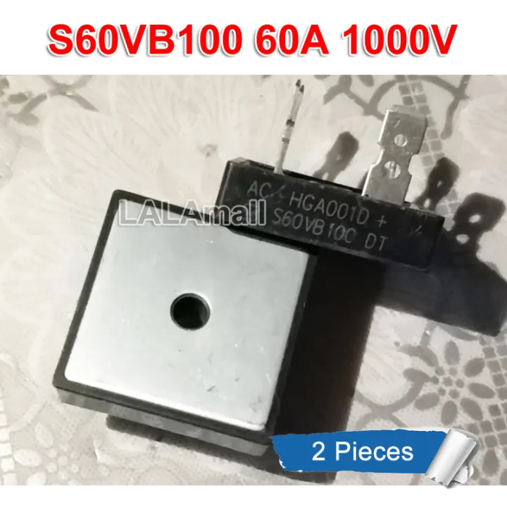 2pcs S60VB100 = BR6010 60A/1000V Bridge Rectifier Diode for Inverter ...