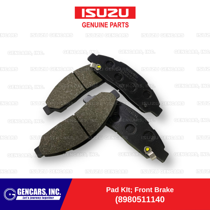Isuzu Pad KIt; Front Brake for Dmax LT 2004-2010 (8980511140) (Genuine Value Parts) | Lazada PH