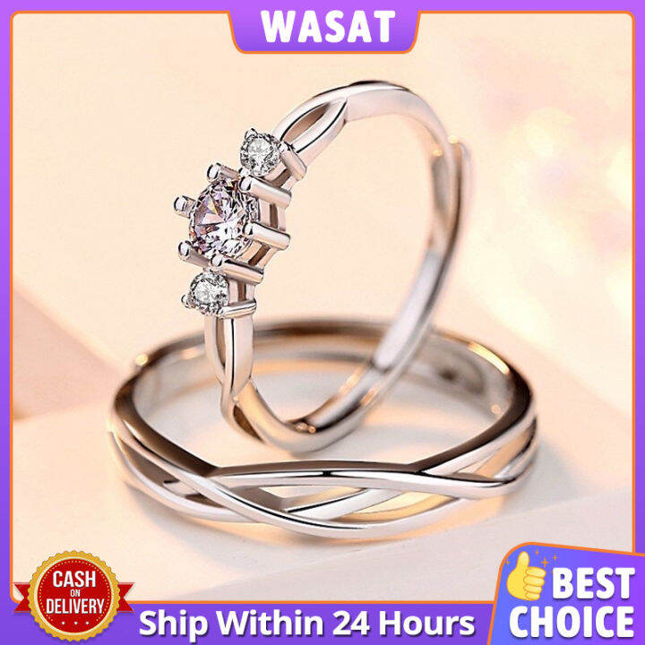 Unisilver Couple Rings Infinity