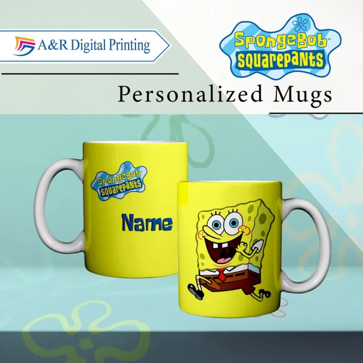 【new】 PERSONALIZED Spongebob Collection Mugs with FREE GIFT BOX | AR ...