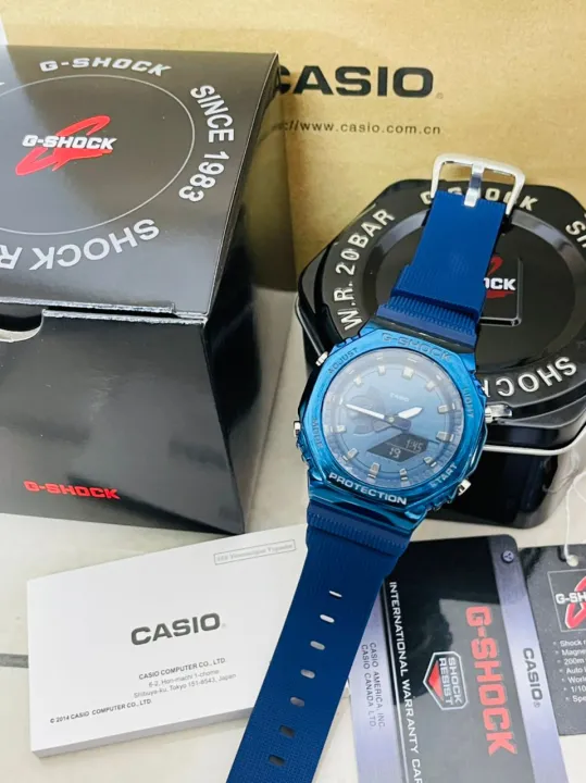 NEW G--Shock GA-2100-1A1DR GA-2100-1A1ER Custom Stainless Steel GA-2100 ...