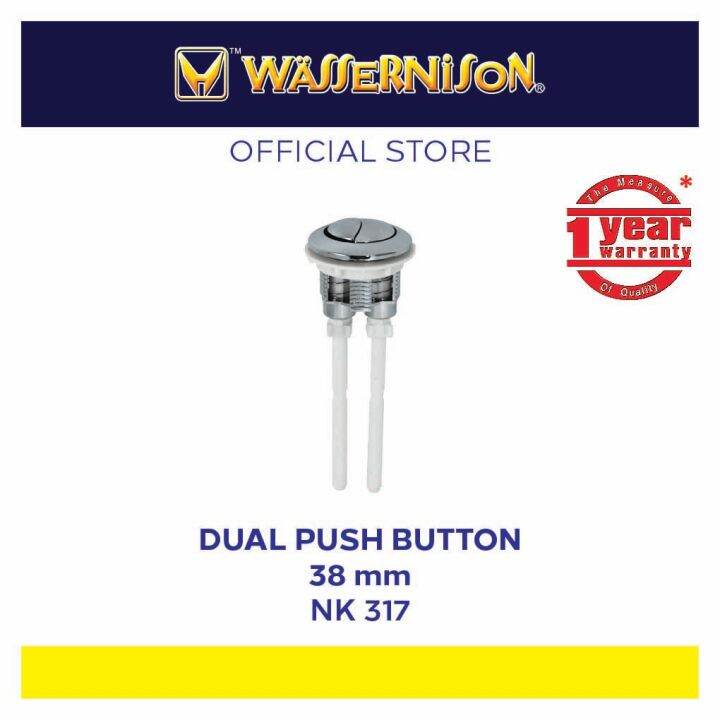 Wassernison Toilet Dual Push Button (38Mm) | Lazada PH