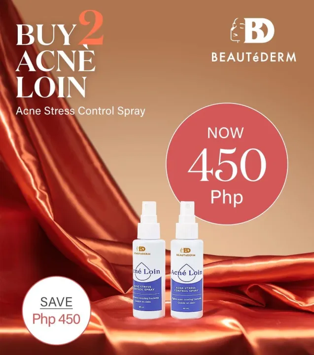 Buy 2 BEAUTeDERM Acne Loin Spray for 450php only! | Lazada PH