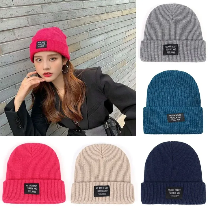 JAYQQ หมวกลำลองคุณภาพสูงผู้หญิง,หมวกน่ารักอุ่นทึบใหม่หมวกฤดูหนาวฤดูใบไม้ร่วงหมวกบีนนี่หมวกไหมพรม ...