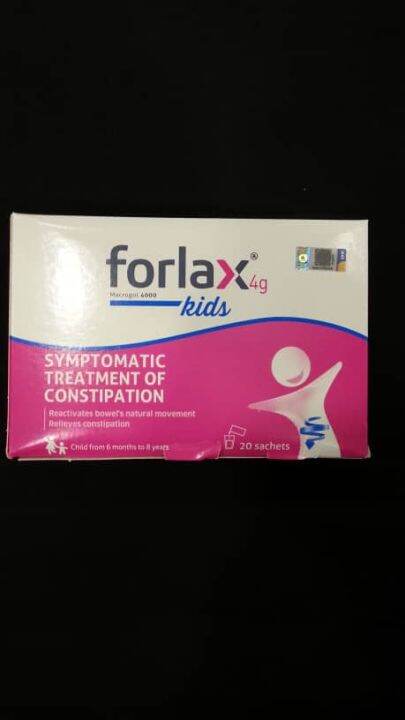 KIDS Forlax 4g Macrogol 4000 ( Child from 6 months to 8 year olds ) 20 ...