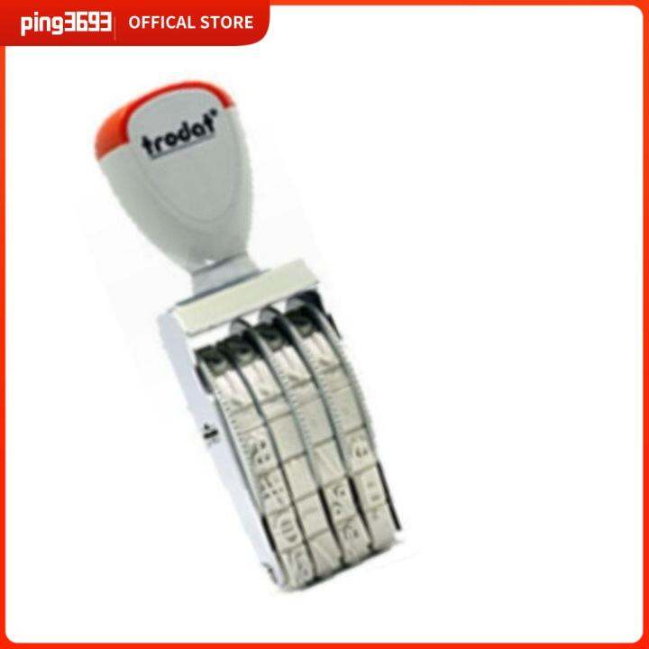 PING3693 Personalized Number Stamp 4 Digit Number Changeable Roller ...