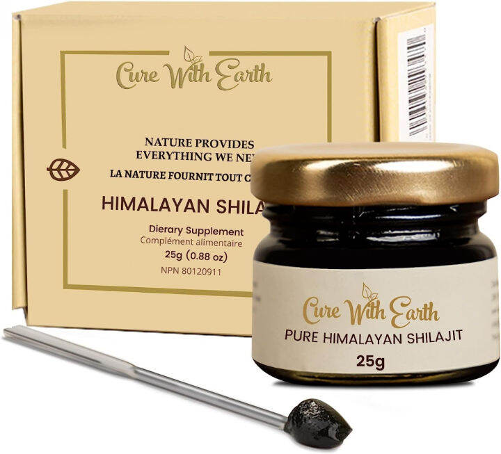 Cure With Earth CWE Pure Organic Himalayan Shilajit Resin 25g | Tested ...