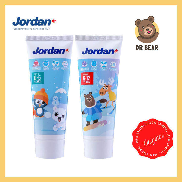 Jordan Kids Toothpaste Step 1 Step 2 75g | Lazada