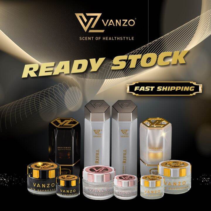Vanzo Gentleman Duo Series Car Air Freshener Vanzo Car Perfume Pewangi ...