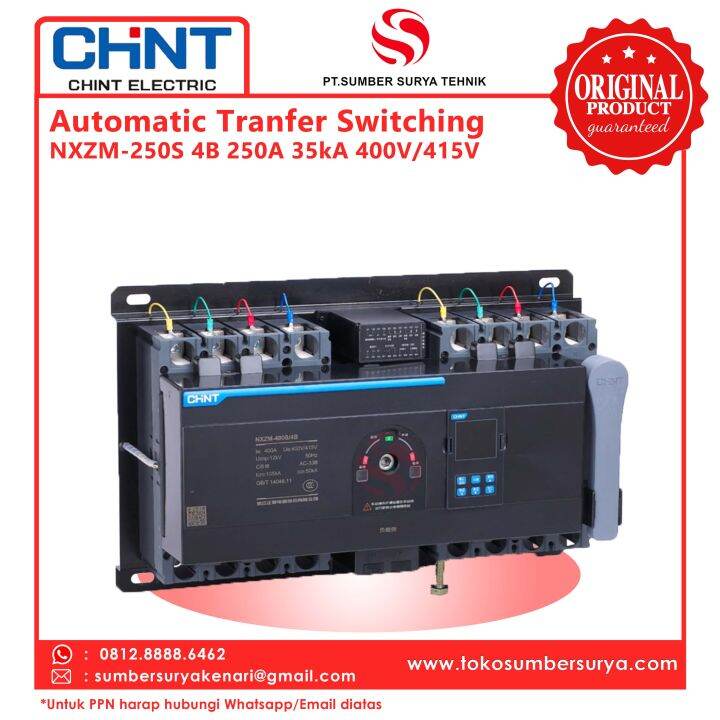 Automatic Transfer Switching (PC Type) NXZ-250 4B 250A Chint | Lazada Indonesia