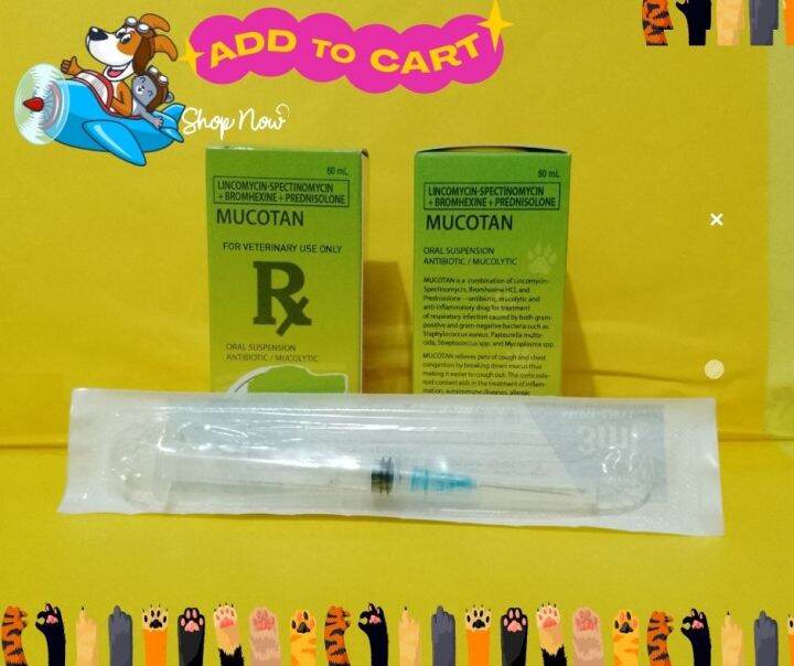 Mucotan for Cats and Dogs 60ml with FREE SYRINGE | Lazada PH