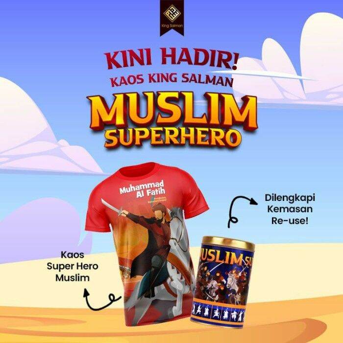 Kaos Muslim Super Hero | Ali bin Abi Thalib | King Salman | Lazada ...