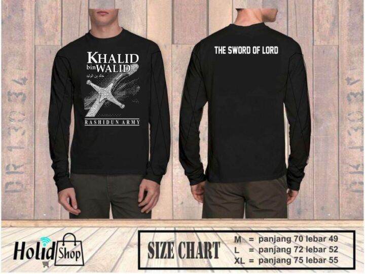 Kaos Khalid Bin Walid / Kaos Tauhid Islam Muslim Dakwah / Kaos Gerakan ... Kaos Khalid Bin Walid / Kaos Tauhid Islam Muslim Dakwah / Kaos Gerakan ...