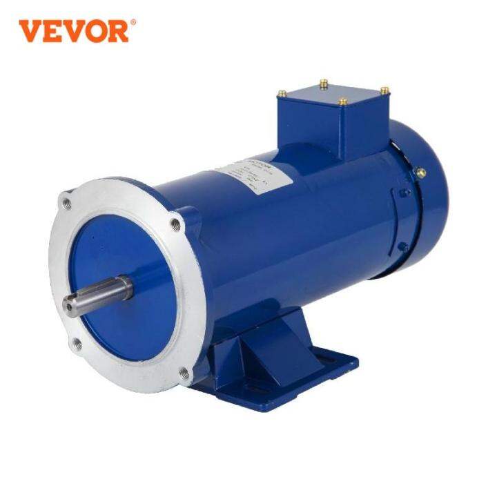 VEVOR 1HP 3/4HP 12V 90V 56C 1750RPM Permanent Magnet DC Motor TEFC ...