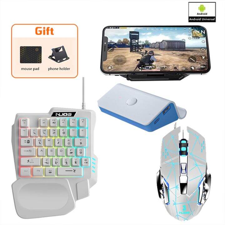 【Feature shop】 PUBG Mobile Gamepad Game Controller Kit 5 in 1 Keyboard ...