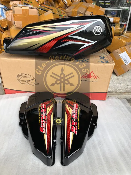 tangki tengki rx king dan bok aki rx king 2005 hitam merah | Lazada ...