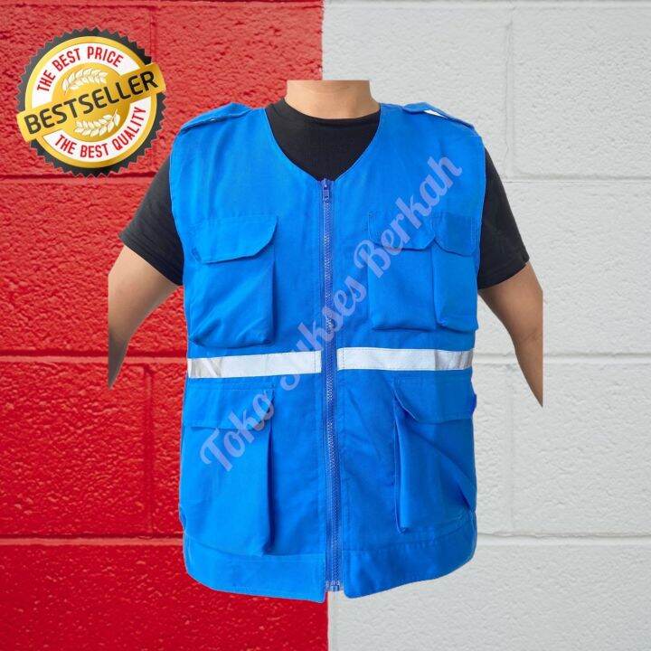 Rompi Safety Rompi Proyek Rompi Kerja Lapangan Outerwear - Rompi ...