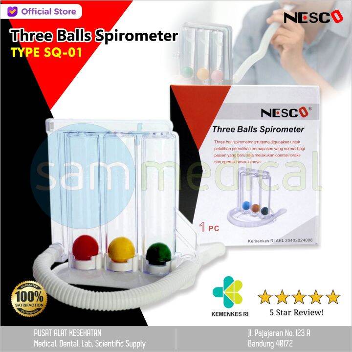 Nesco Spirometer Type SQ-01 Alat Pemeriksaan Fungsi Paru- Paru | Lazada ...