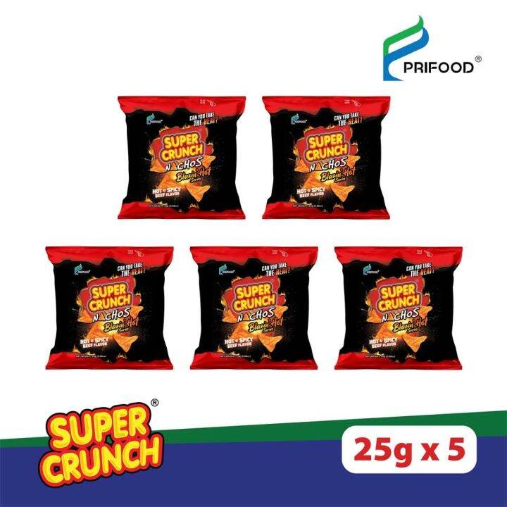 Super Crunch Nachos Blazin' Hot Series 25g (Bundle of 5) | Lazada PH