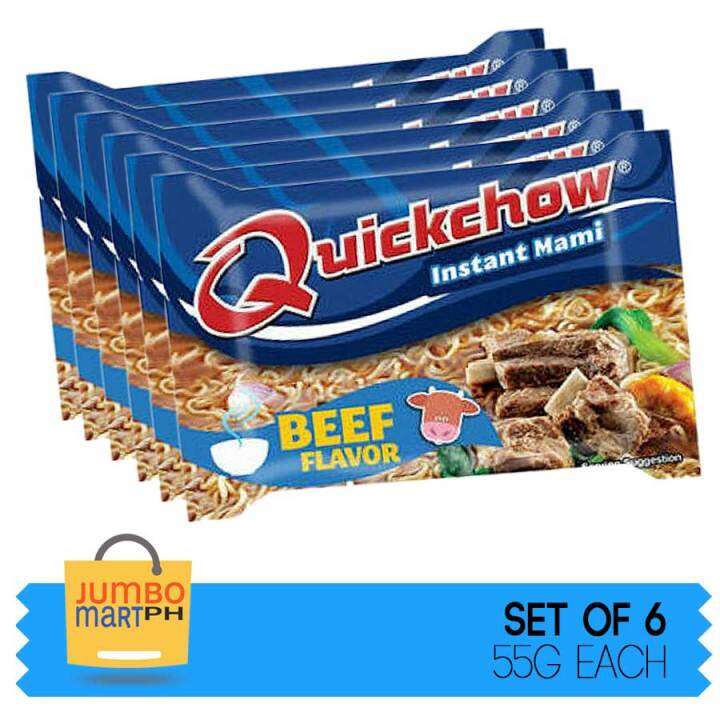 QUICKCHOW INSTANT MAMI BEEF FLAVOR 55G / SET OF 6 | Lazada PH