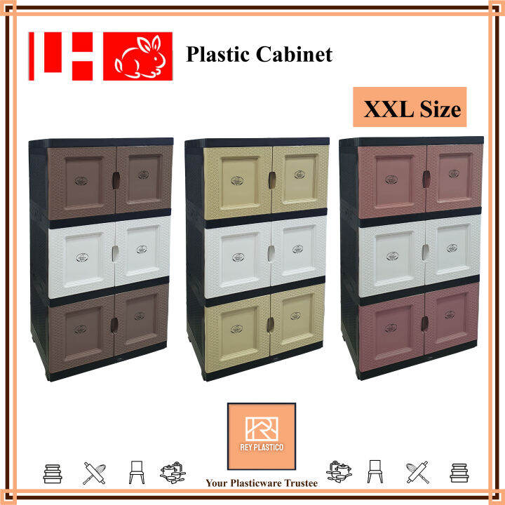 3 Tier Plastic Cabinet Storage/ Almari Kabinet Plastik/ Almari ...