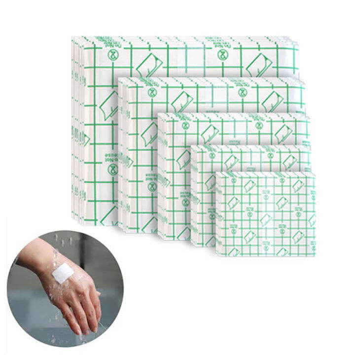 50pcs waterproof transparent plaster adhesive medical wound dressing ...