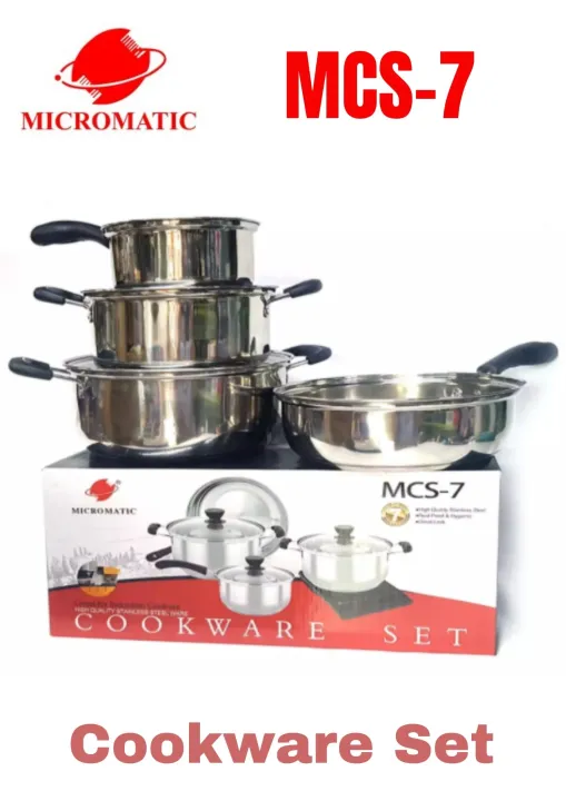 MCS-7 Micromatic High Quality Stainless Steel Cookware 7pcs Set | Lazada PH