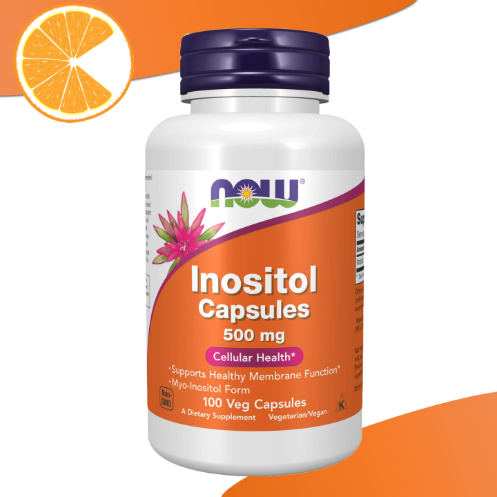 Now Inositol (Myo-Inositol Form) 500mg 100 Vegetable Capsules | Lazada PH