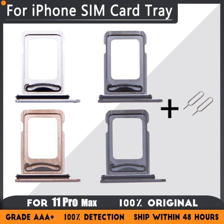 Single double Nano Sim Card Tray Holder Tray Slot for iphone 11 Pro Max ...
