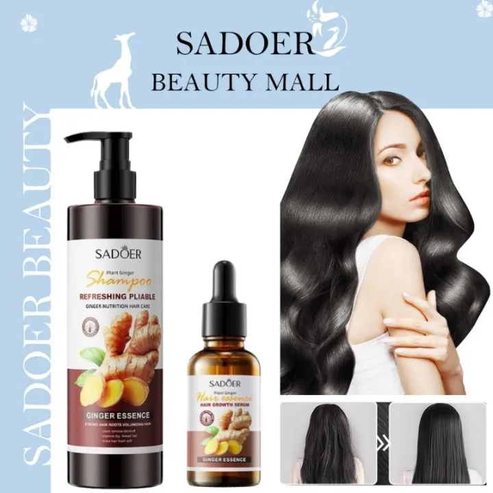 Sadoer Original Natural Ginger Shampoo For Hair Loss Herbal Ginger