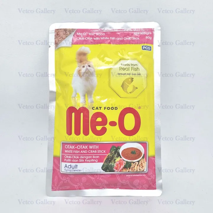 Meo otak otak ikan with white fish crab stick 80 gr - Wet food cat ...