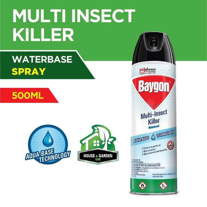 Baygon Multi Insect Killer Water-Based - 500 ml durable | Lazada PH