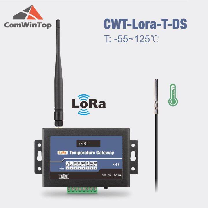 433M Long Distance Wireless Lora RS485 Modbus Temperature Sensor ...