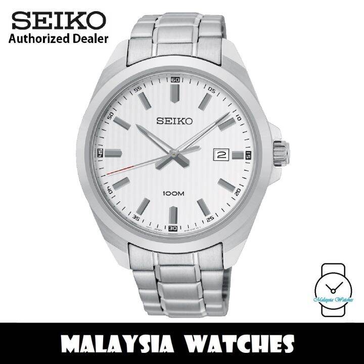 Seiko Classic SUR273P1 Quartz Analog Silver White Dial Stainless Steel ...