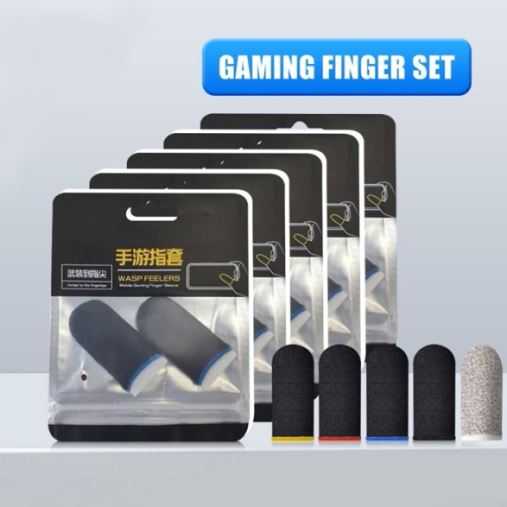 Gamers Sweatproof Gloves Mobile Finger Sleeve Touchscreen Game ...