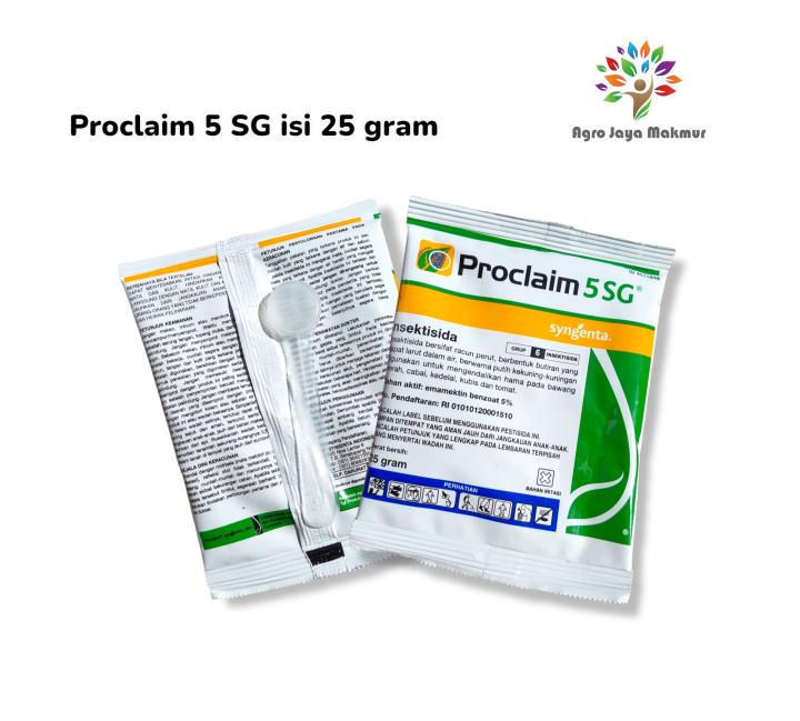 INSEKTISIDA PROCLAIM 5 SG isi 25 gram emamektin benzoat emamectin ...