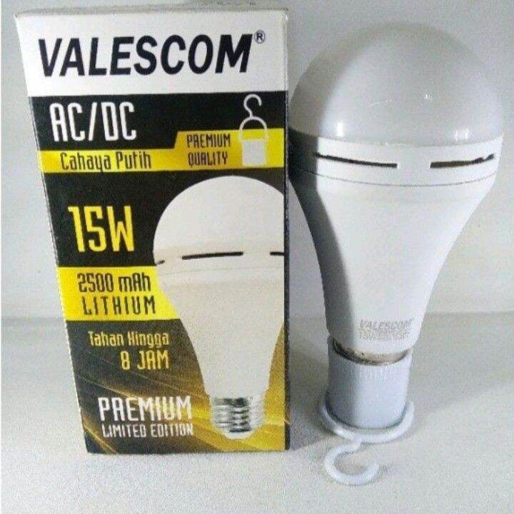 Lampu Emergency Otomatis Nyala Led Valescom 15 Watt / Lampu Cas / Lampu ...