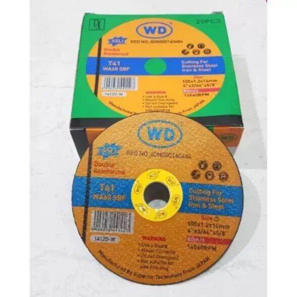 PROMO 1 BOX ISI 20 PCS MATA GERINDA POTONG CUTTING WHEEL WD NIPPON ...