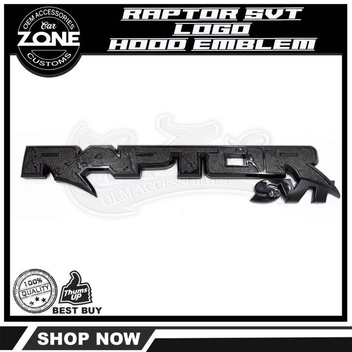 Ford Ranger Raptor 2018-2021 RAPTOR SVT Rear Trunk Tailgate Badge ...