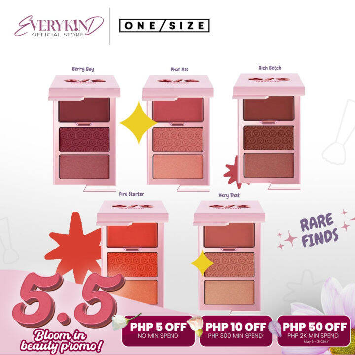 ONE SIZE Cheek Clapper 3D Blush Trio Palette | Lazada PH