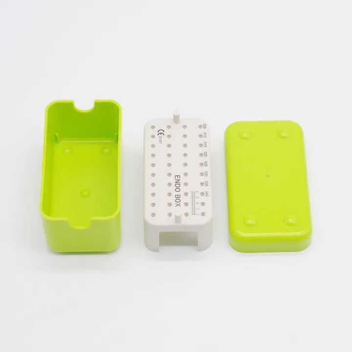 Dental Plastic Endo Box With A Ruler Files Bur Holder Blocks Stand ...