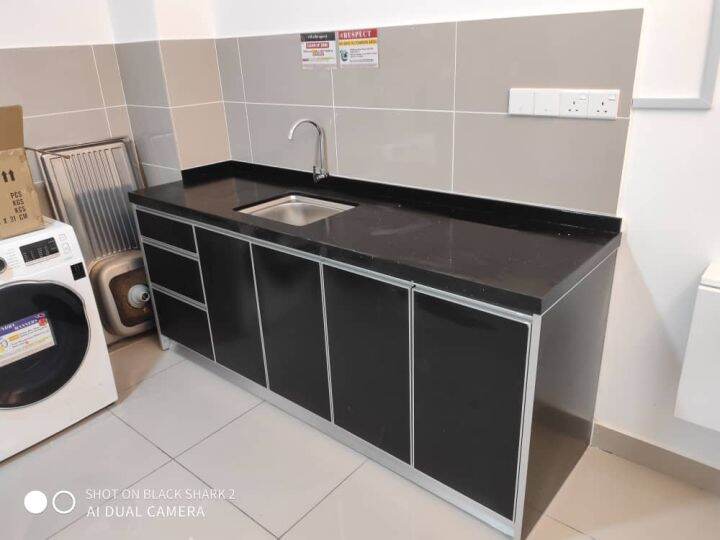 ACP Aluminium Kitchen Cabinet waterproof kitchen cabinet | Lazada