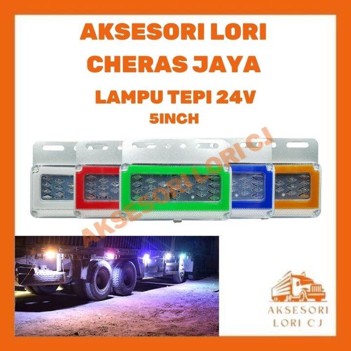 AKSESORI LORI CHERAS JAYA LAMPU TEPI LORI 24V SIDE LAMP MARKER LAMPU ...