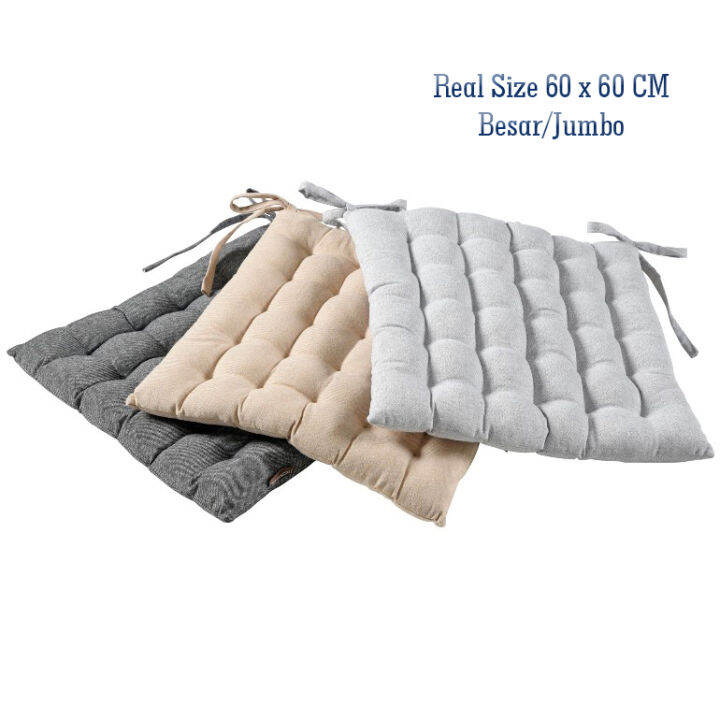 BANTAL DUDUK LESEHAN BESAR JUMBO REAL SIZE 60X60CM / BANTALAN ALAS ...