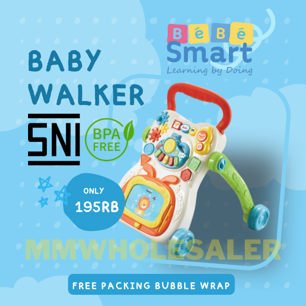 Push Walker Bayi Musical Belajar Jalan // Baby Walker Bebe Smart | Lazada Indonesia
